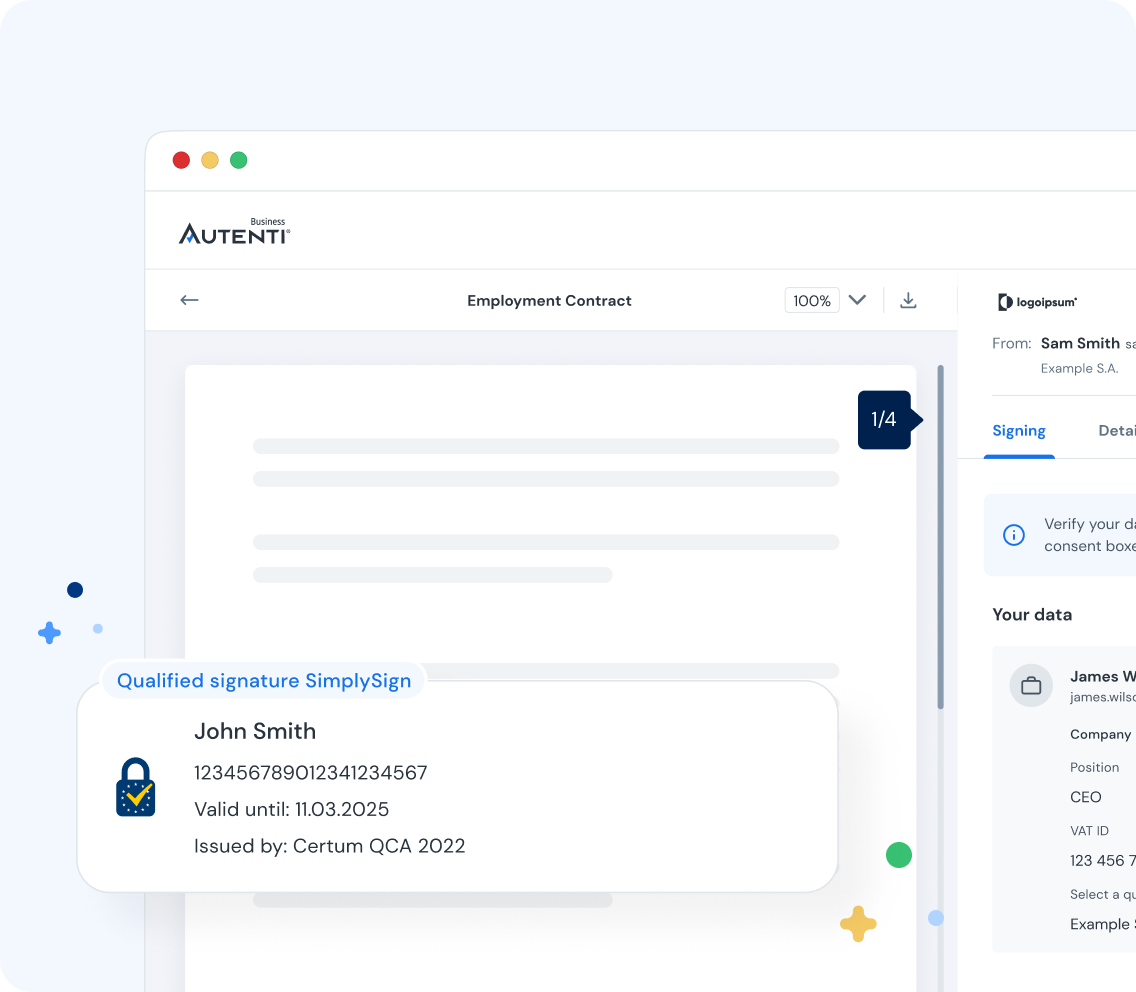 Qualified Electronic Signature (QES) - Autenti